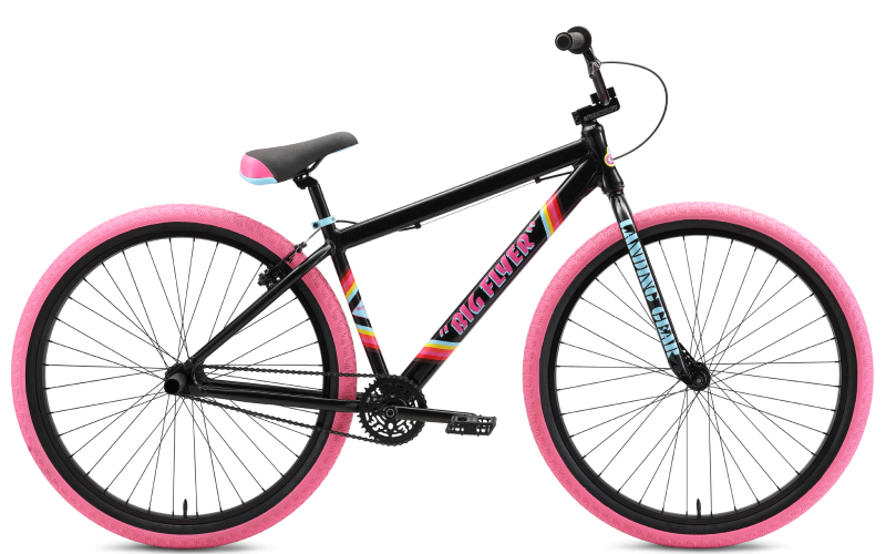SE Bikes Big Flyer 29” Black Sparkle Wheelie Bike | Grips Bikes