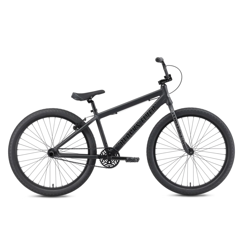 SE Bikes Blocks Flyer 26″ Matte Black – Grips Bikes