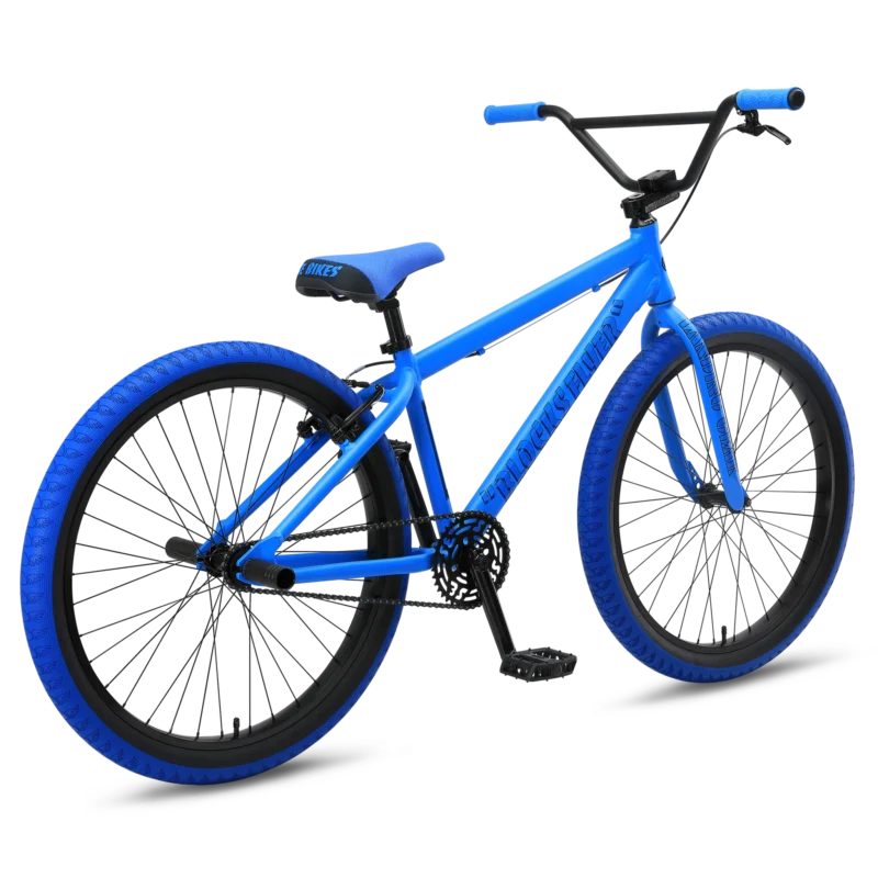 SE Bikes Blocks Flyer 26″ Matte Blue – Grips Bikes