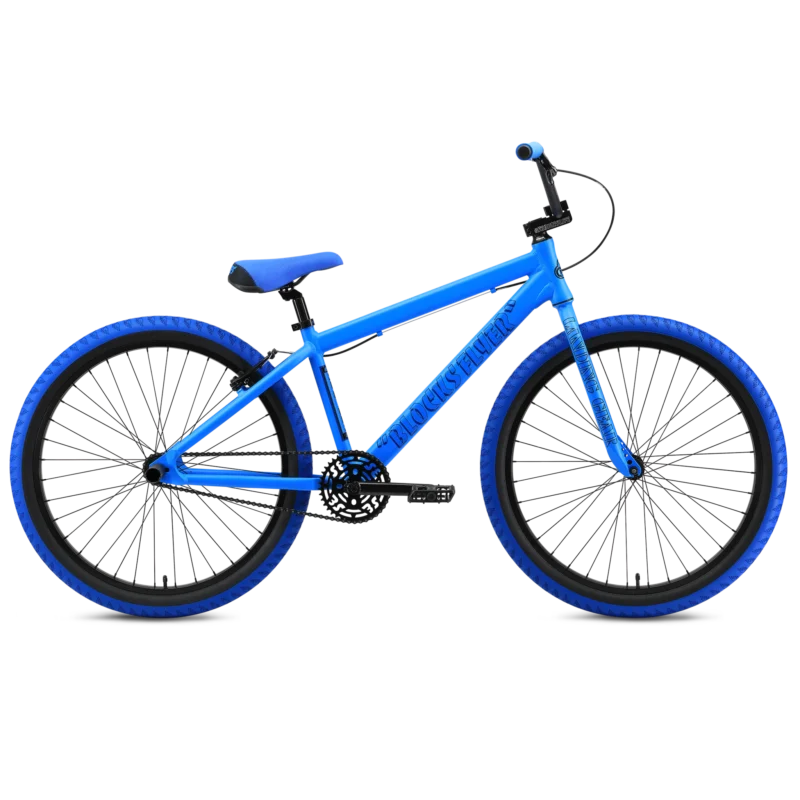 SE Bikes Blocks Flyer 26″ Matte Blue – Grips Bikes